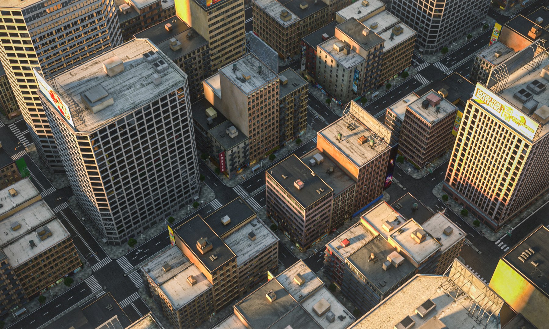 HD Urban City 3D Model - TurboSquid 2193128
