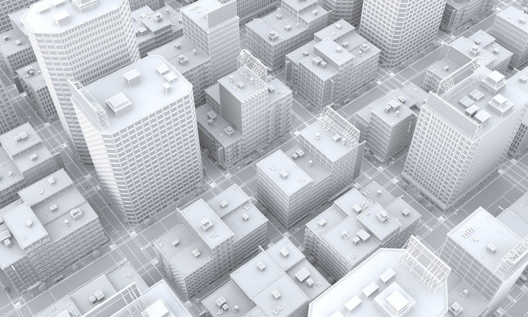 HD Urban City 3D Model - TurboSquid 2193128