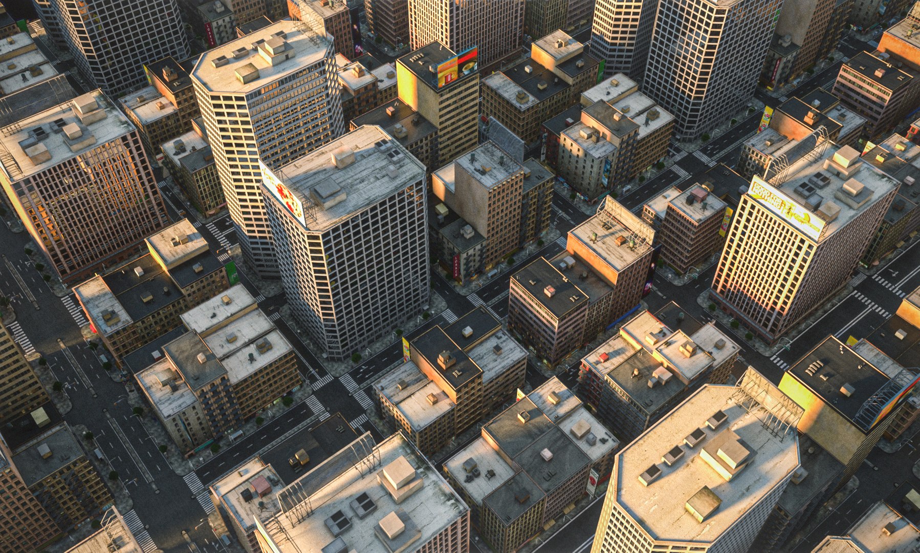 HD Urban City 3D Model - TurboSquid 2193128