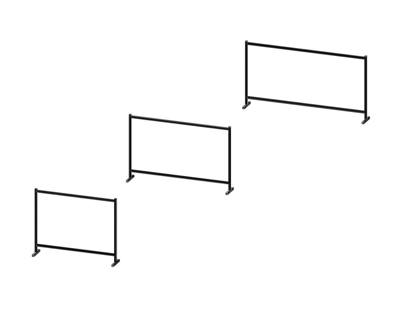 Aluminium Standard Counter Protection Set 3D - TurboSquid 2176470