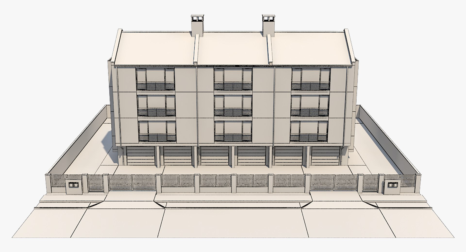 3D Modern House Garage 1 Model - TurboSquid 1391246