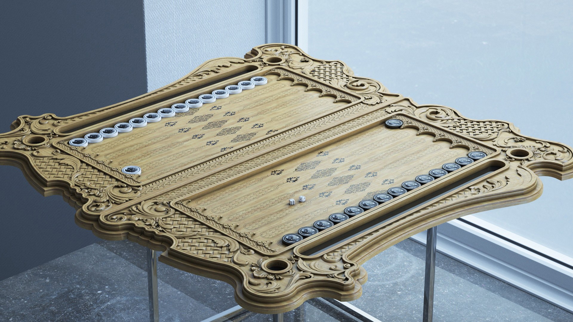 3D backgammon model - TurboSquid 1423838