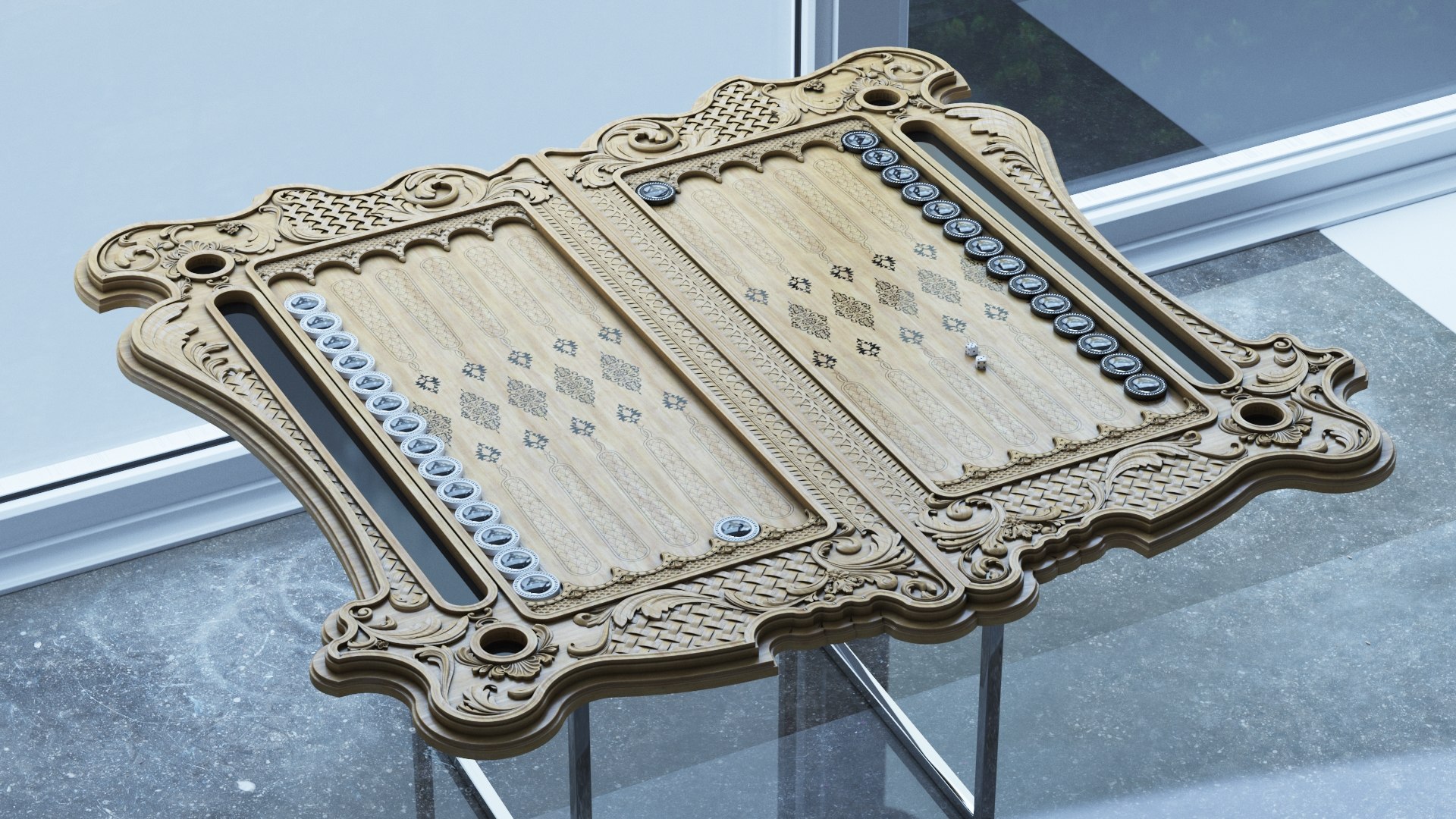 3D backgammon model - TurboSquid 1423838