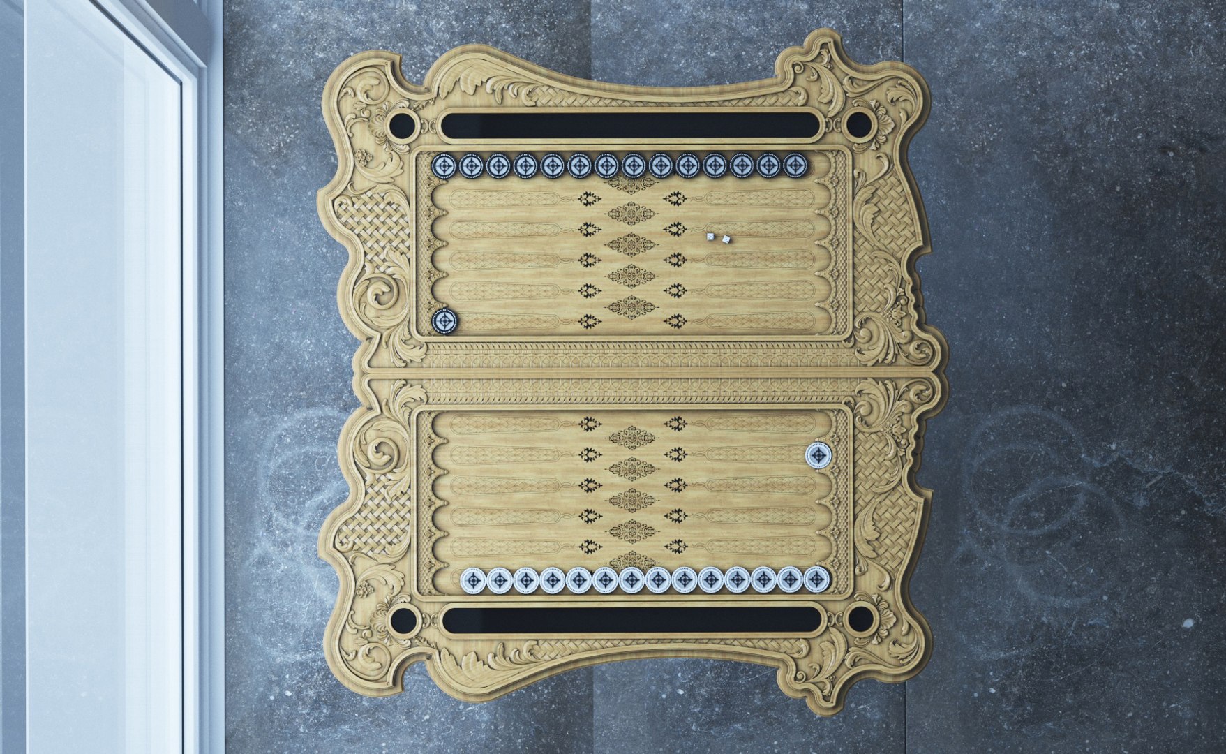 3D backgammon model - TurboSquid 1423838