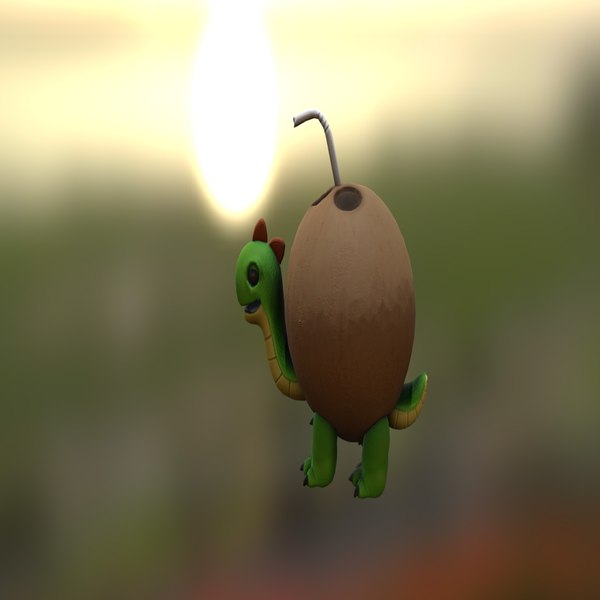 3d model turtle toonish