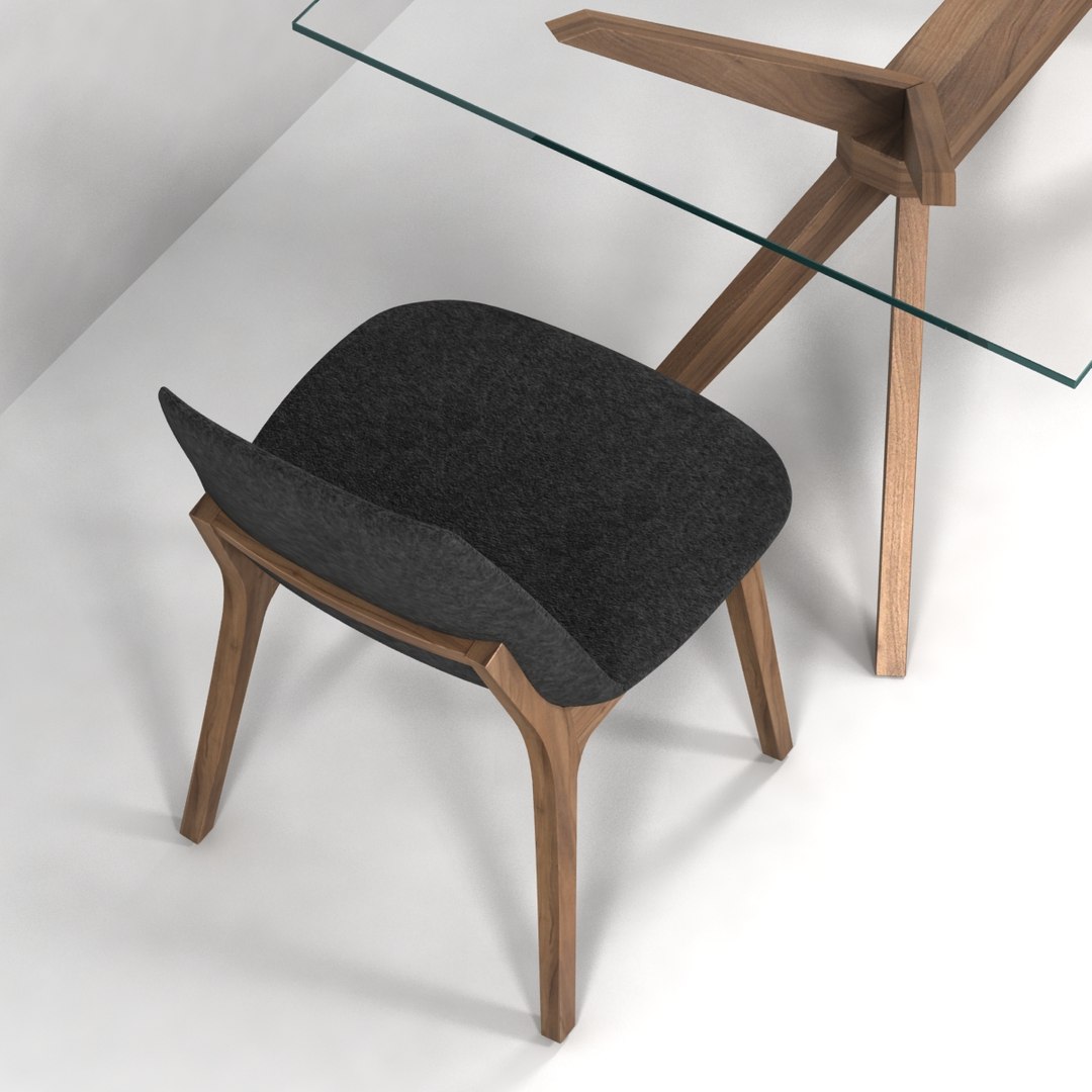 3d Chair Table Magna Glass