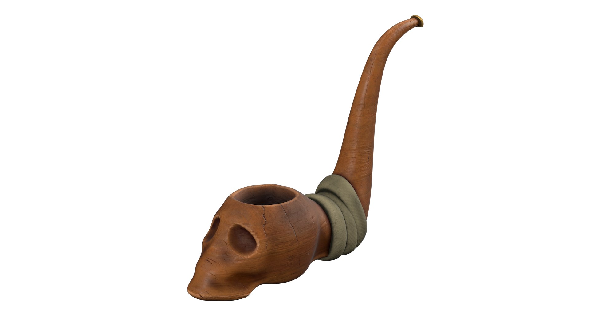 Skull Smoking Pipe 3D Model - TurboSquid 2178157