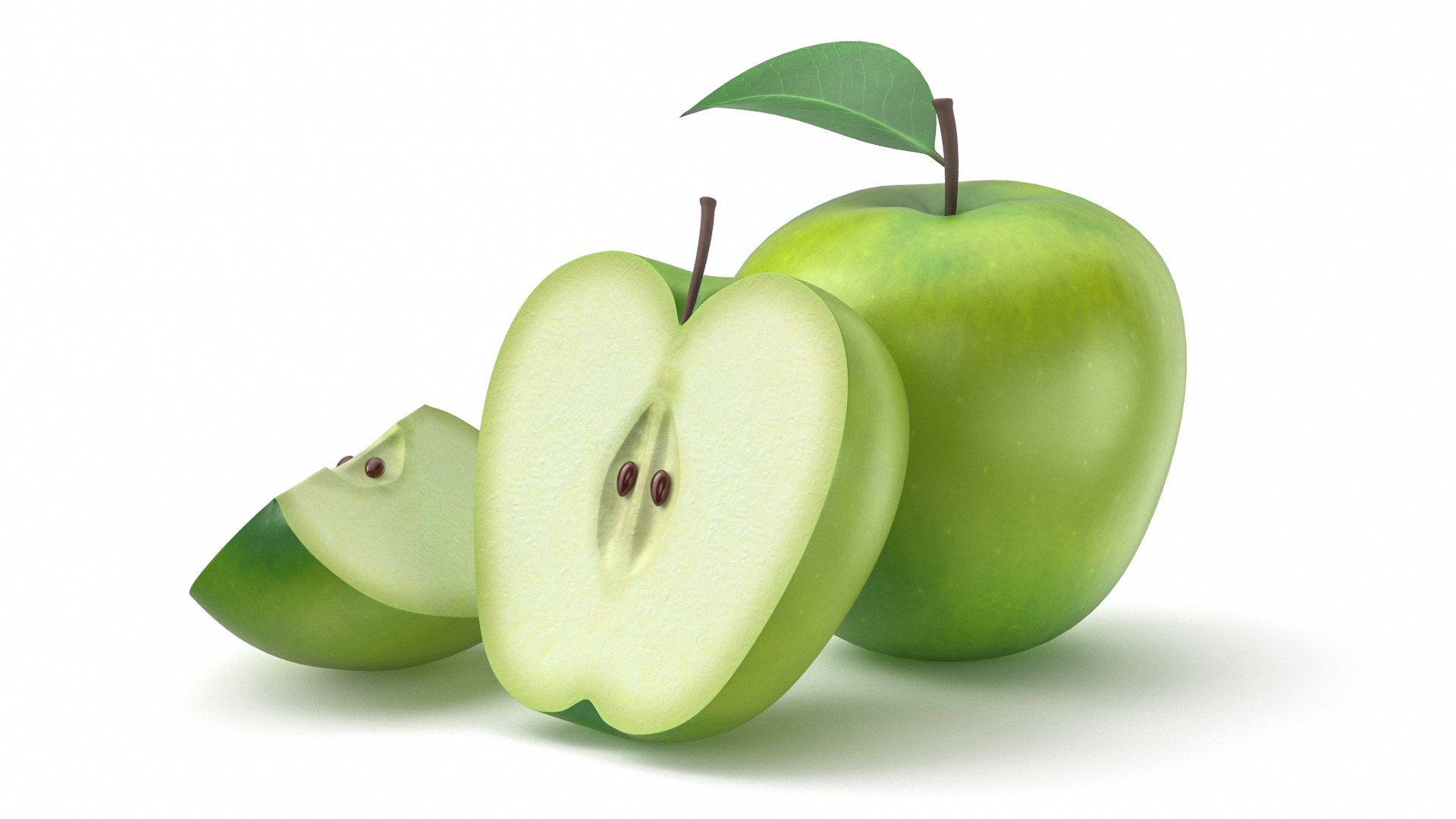 Apple Set 02 3D - TurboSquid 2213022