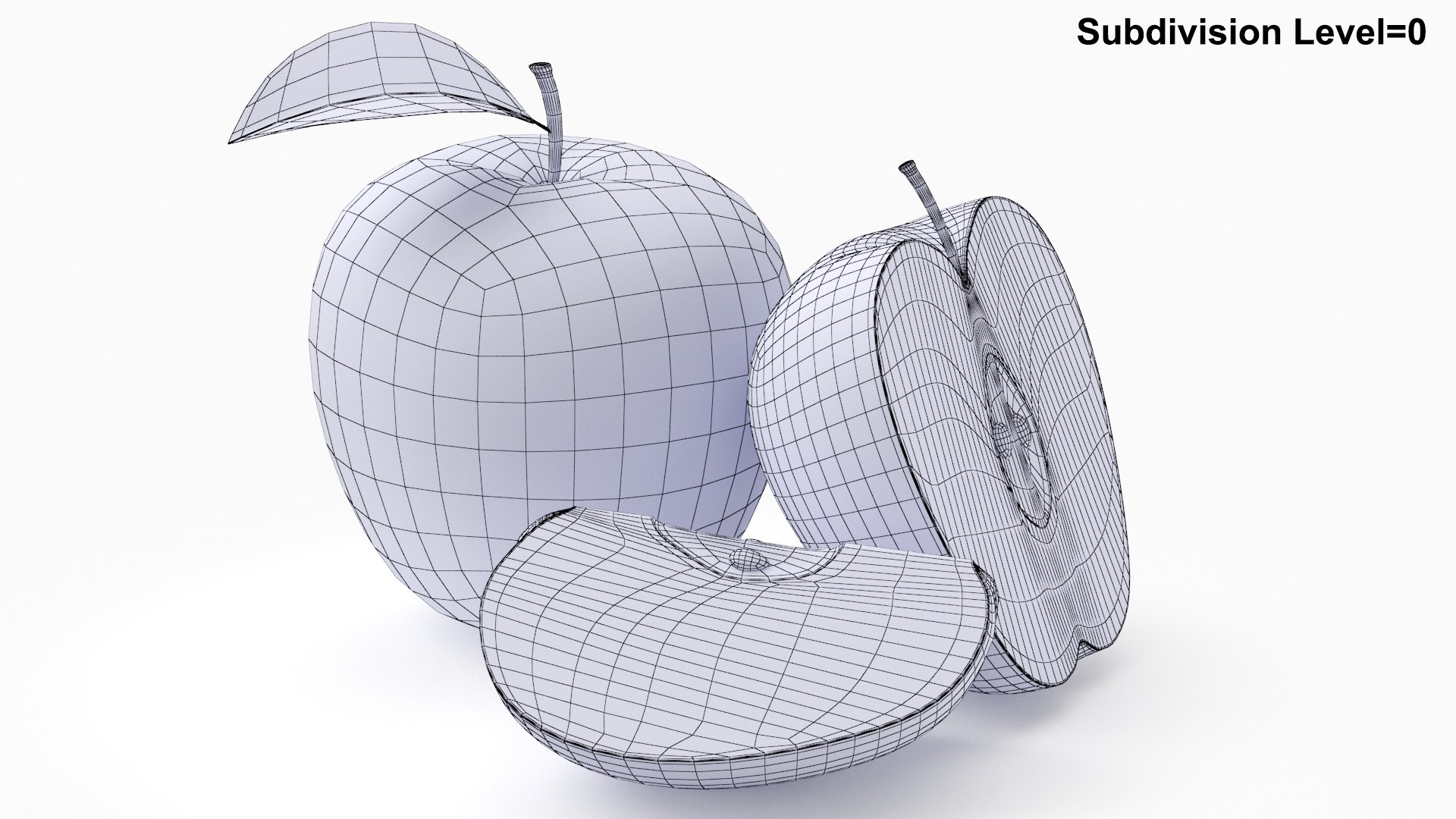 Apple Set 02 3D - TurboSquid 2213022