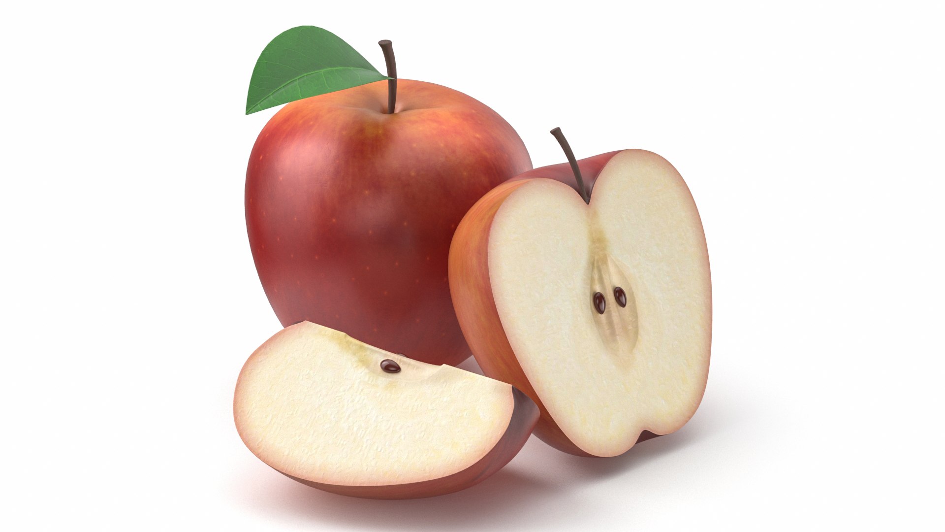 Apple Set 02 3D - TurboSquid 2213022