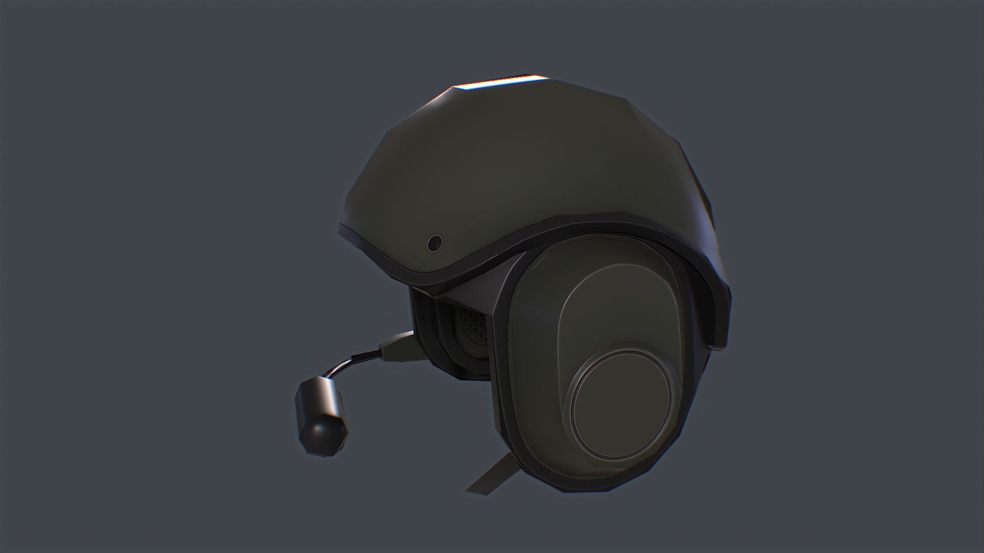 3D Model Elno DH-586 France Tank Crew Helmet - TurboSquid 1834296