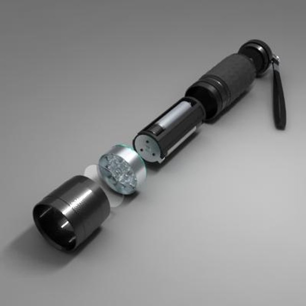 led flashlight 3d 3ds