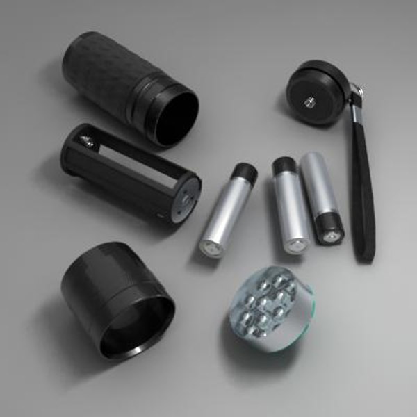 led flashlight 3d 3ds