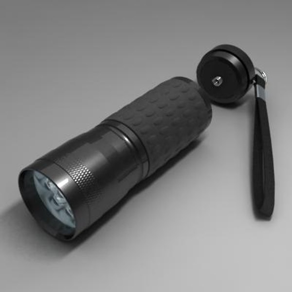 led flashlight 3d 3ds