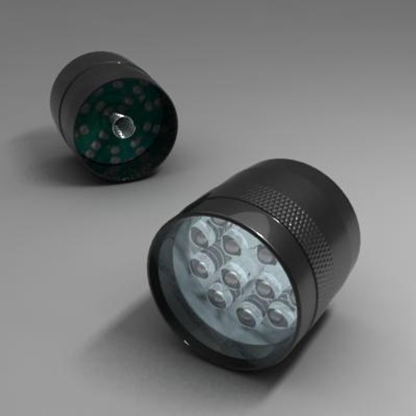 led flashlight 3d 3ds