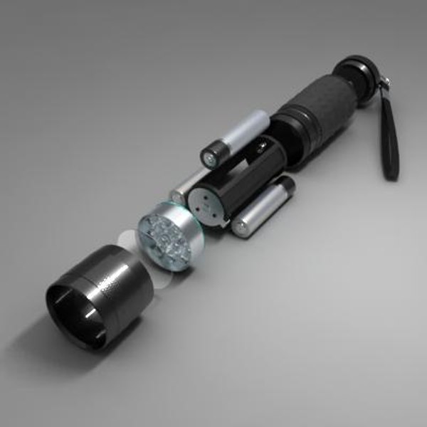 led flashlight 3d 3ds