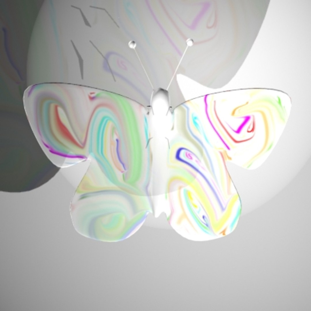 3d pretty butterfly