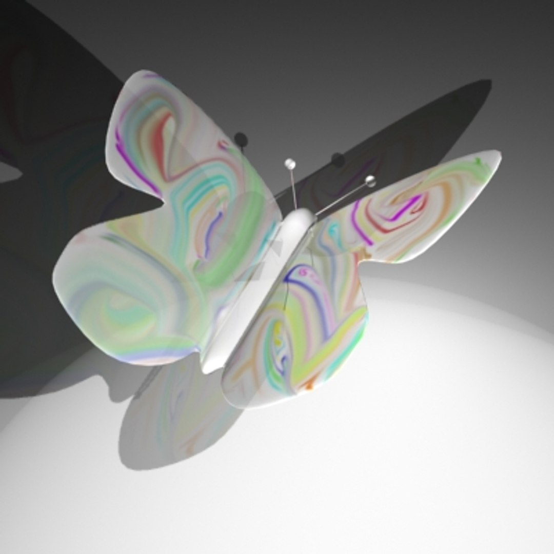 3d pretty butterfly