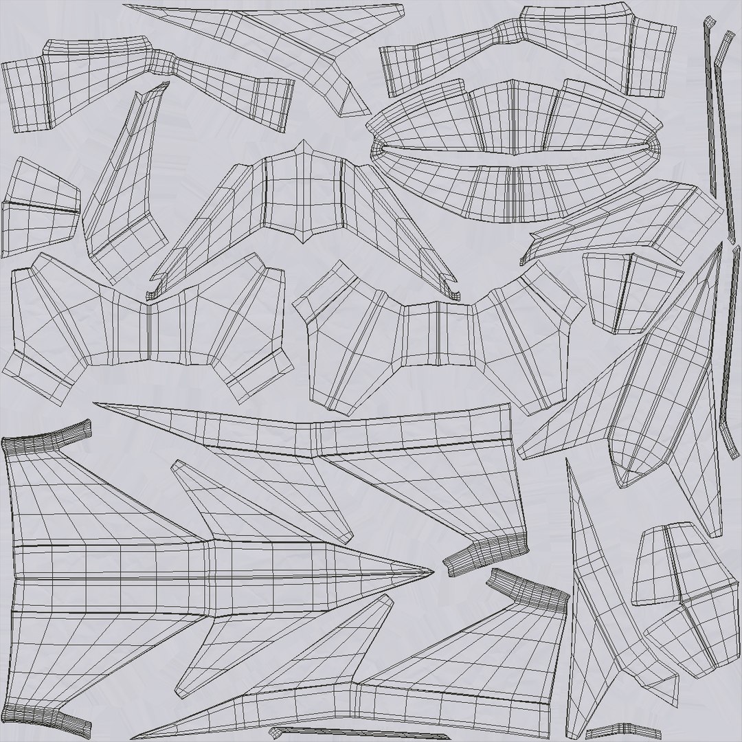 3D Model Origami Paper Fighter Jet Concept - TurboSquid 2288485