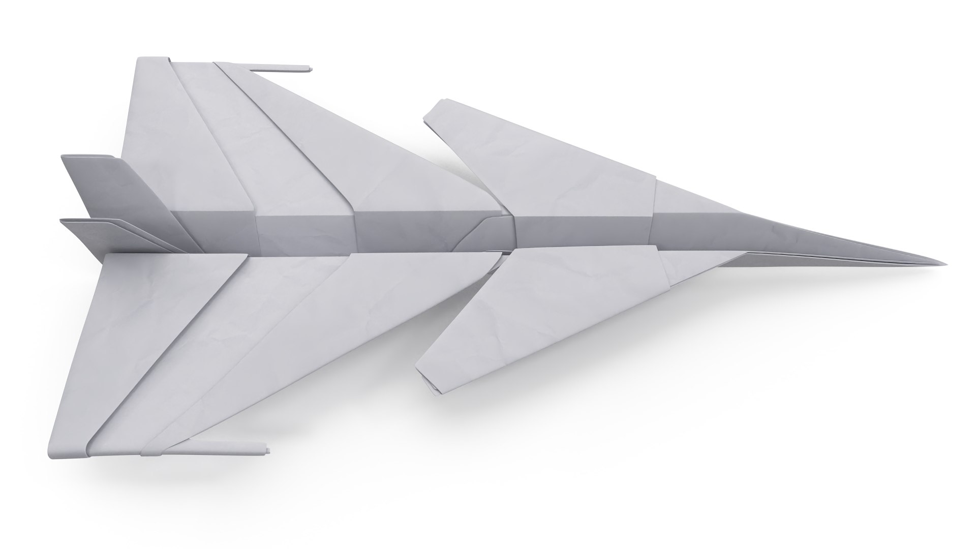3D Model Origami Paper Fighter Jet Concept - TurboSquid 2288485