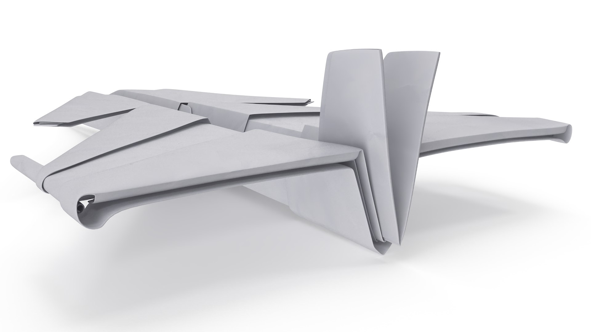 3D Model Origami Paper Fighter Jet Concept - TurboSquid 2288485