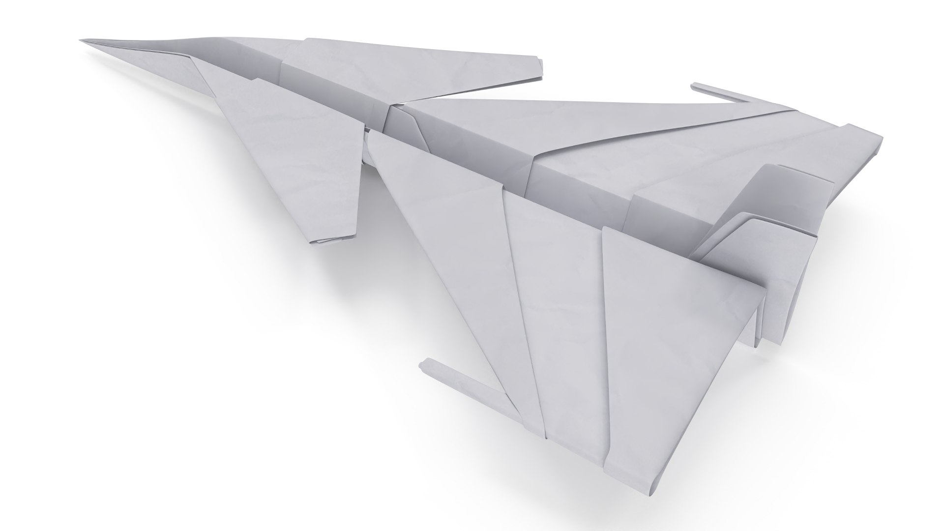 3D Model Origami Paper Fighter Jet Concept - TurboSquid 2288485