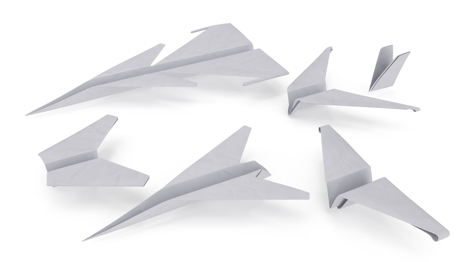 3D Model Origami Paper Fighter Jet Concept - TurboSquid 2288485