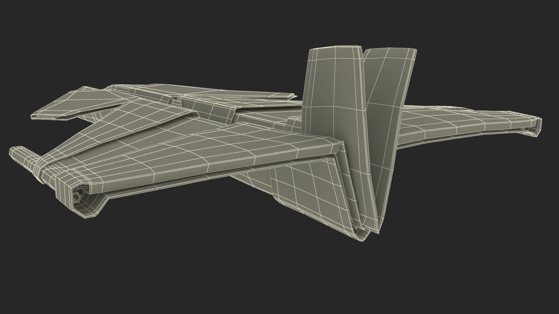 3D Model Origami Paper Fighter Jet Concept - TurboSquid 2288485