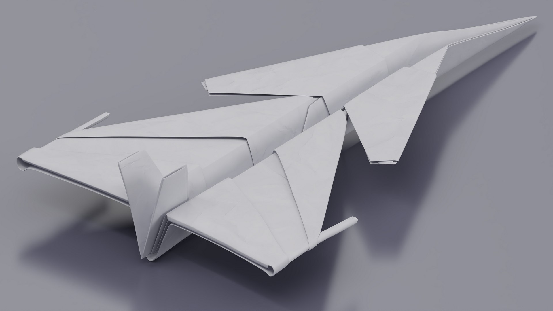 3D Model Origami Paper Fighter Jet Concept - TurboSquid 2288485