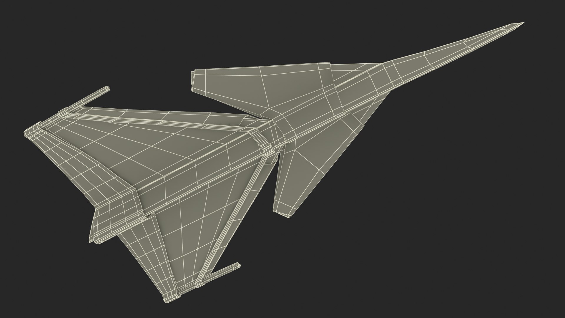 3D Model Origami Paper Fighter Jet Concept - TurboSquid 2288485