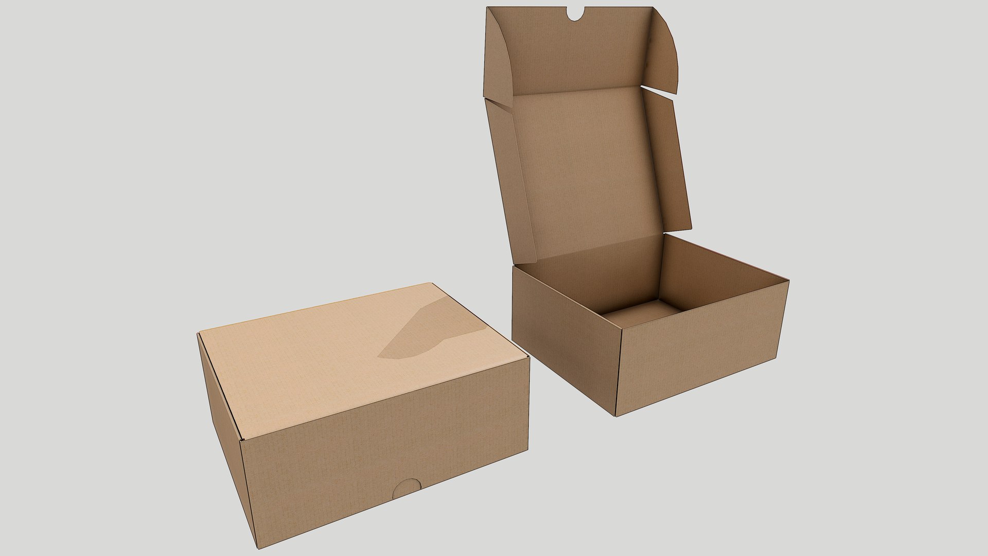 3D Cardboard Box 6 With Pbr 4K 8K Model - TurboSquid 1719429