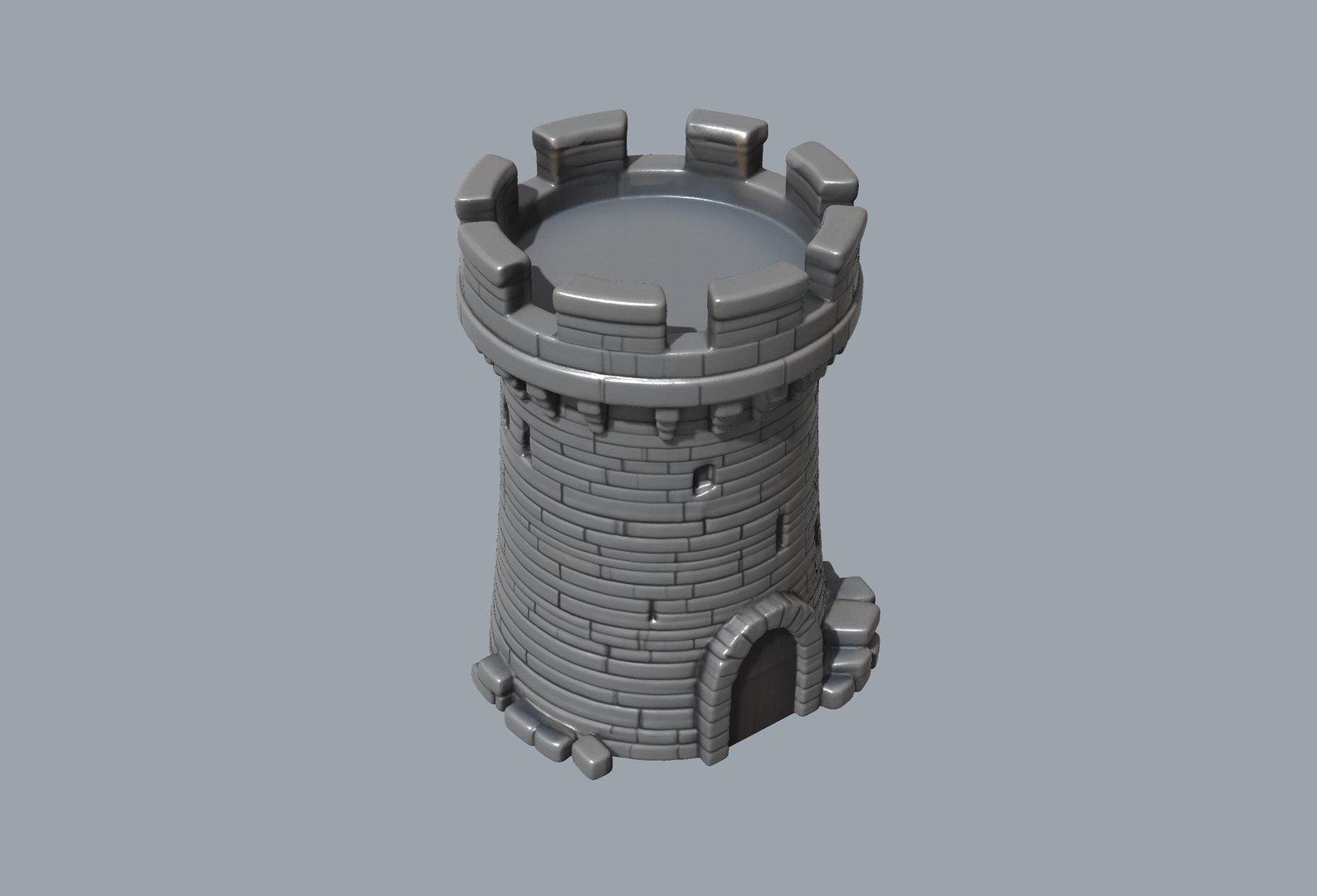 3D Castle Turret Watchtower Model - TurboSquid 2333440