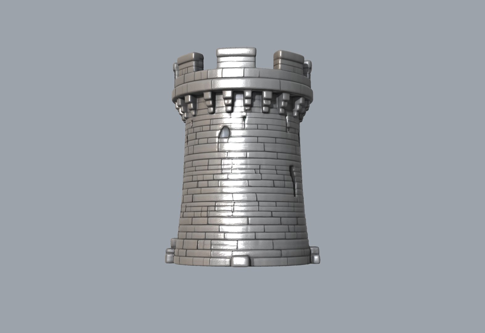 3D Castle Turret Watchtower Model - TurboSquid 2333440