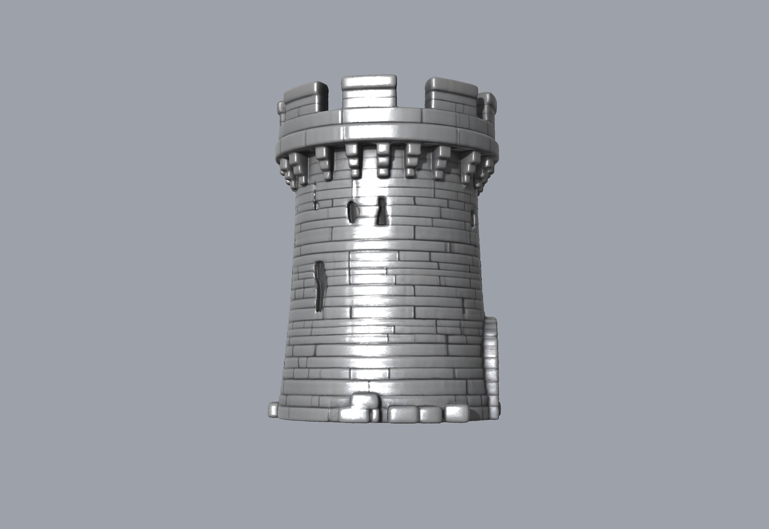 3D Castle Turret Watchtower Model - TurboSquid 2333440