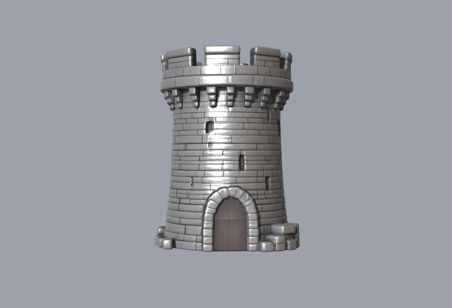 3D Castle Turret Watchtower Model - TurboSquid 2333440