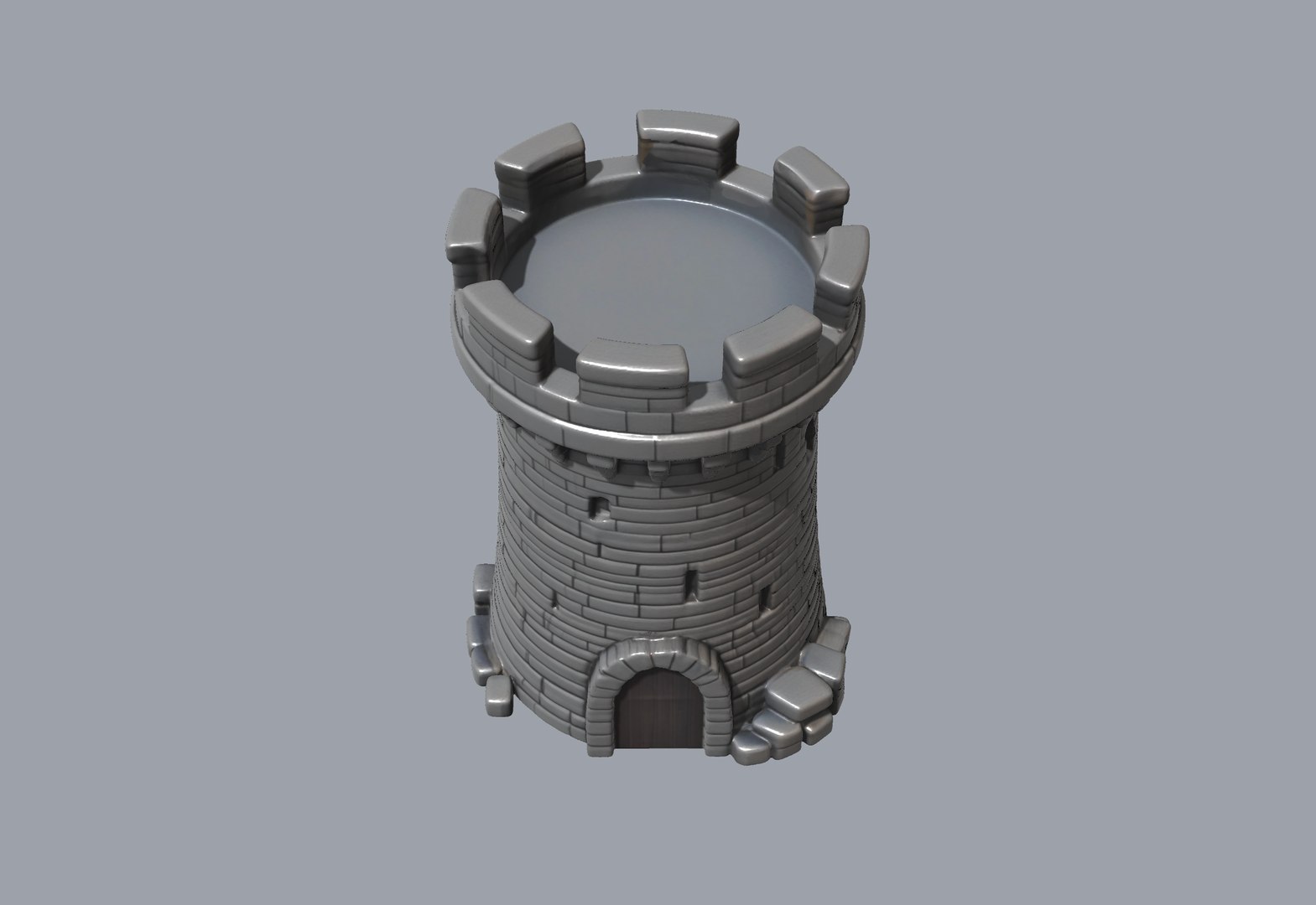 3D Castle Turret Watchtower Model - TurboSquid 2333440