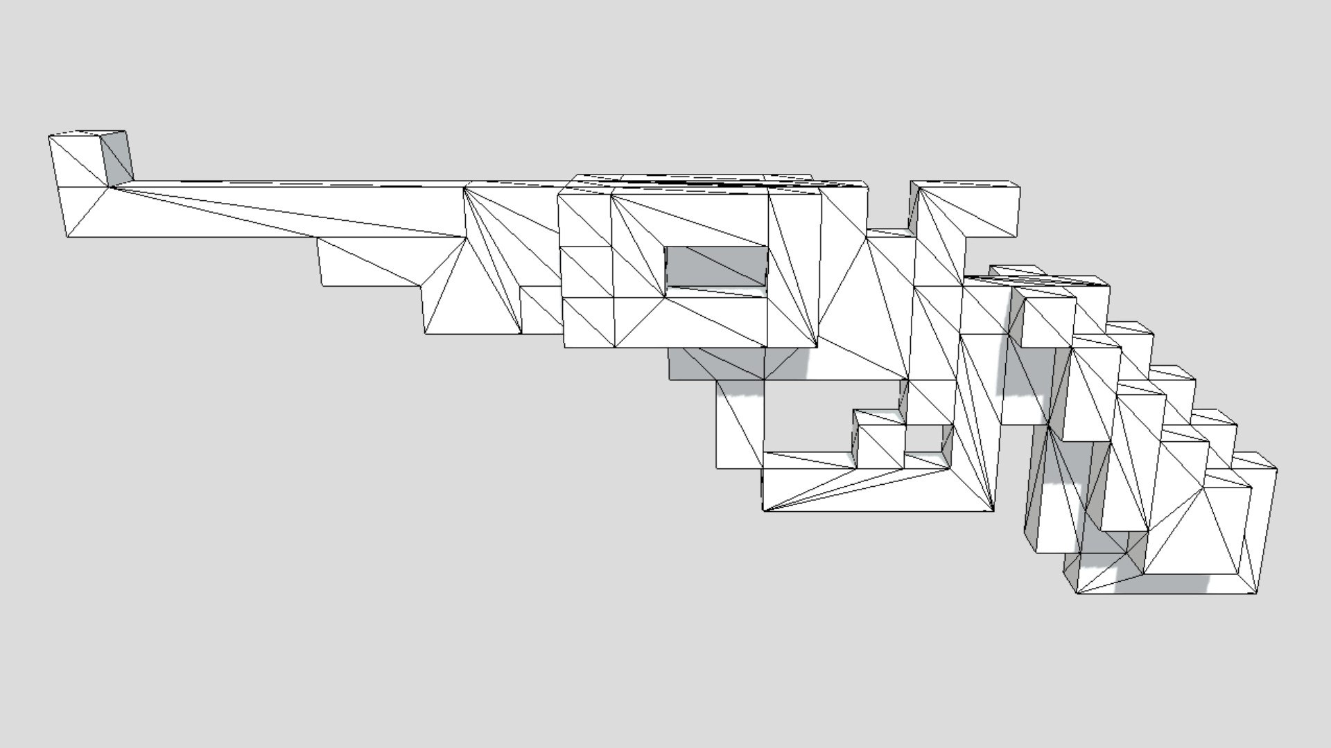 Free Voxel Revolver 3D Model - TurboSquid 1720487
