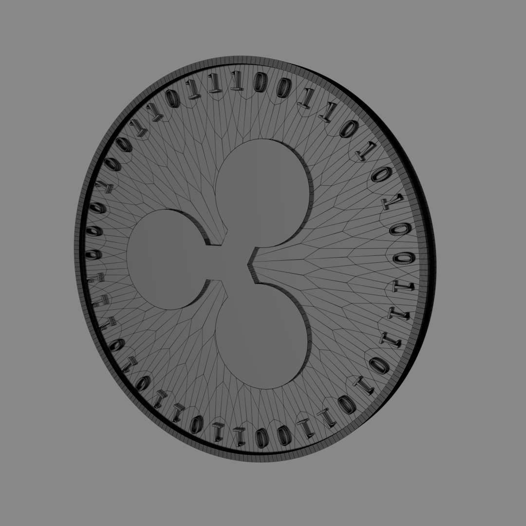 Coins crypto currency ripple 3D model - TurboSquid 1200595