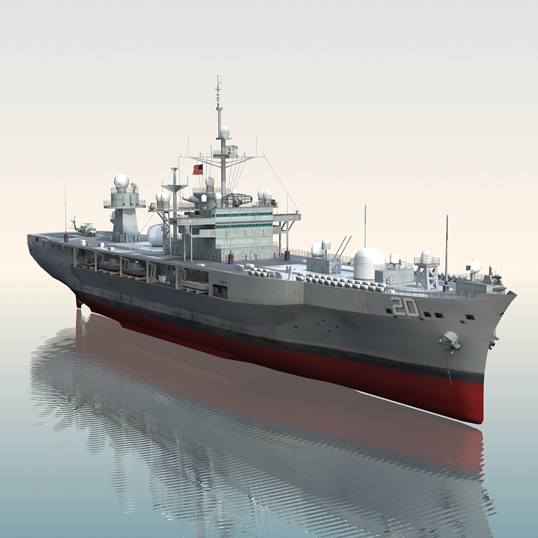 Uss Mount Whitney Lcc-20 3d Model