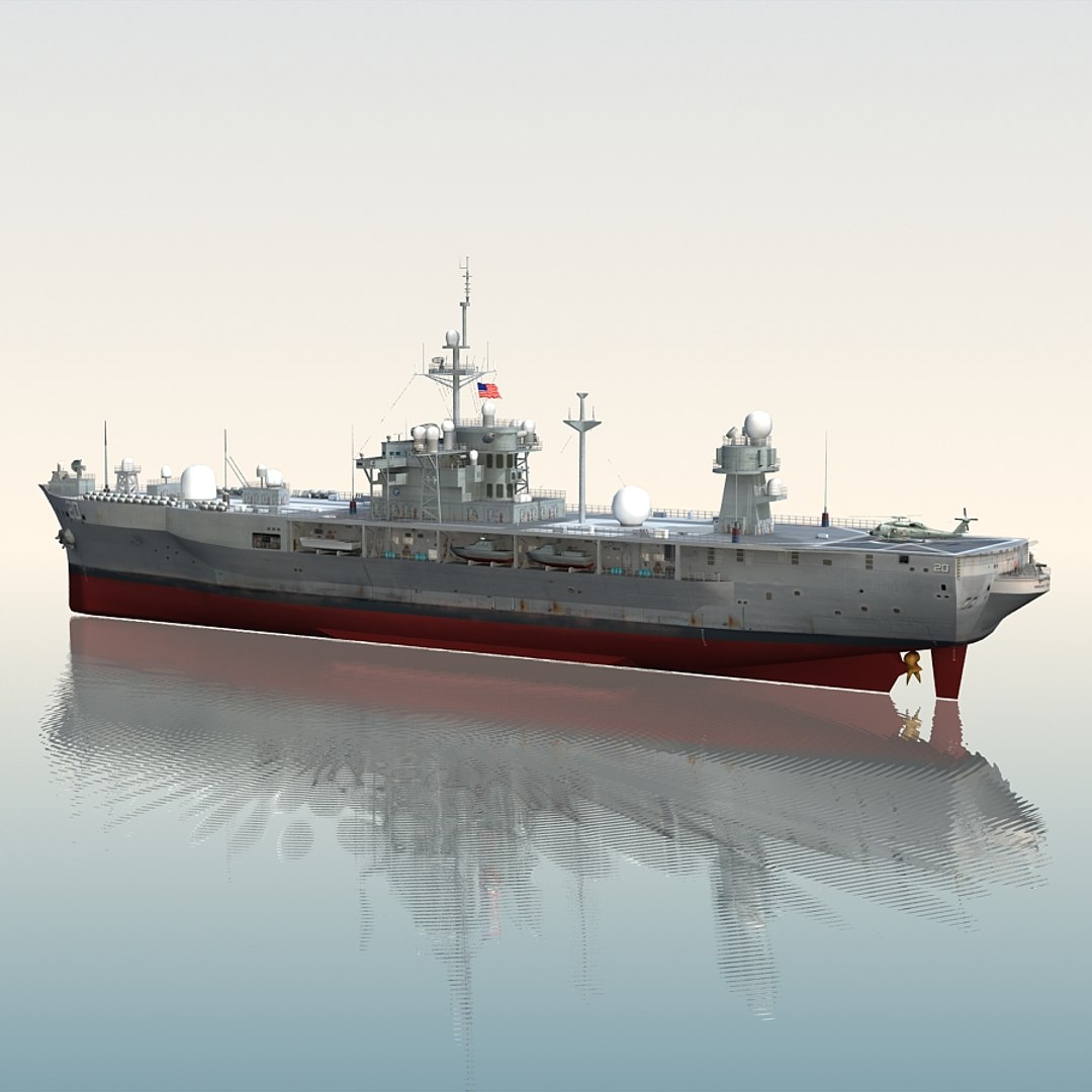 Uss Mount Whitney Lcc-20 3d Model