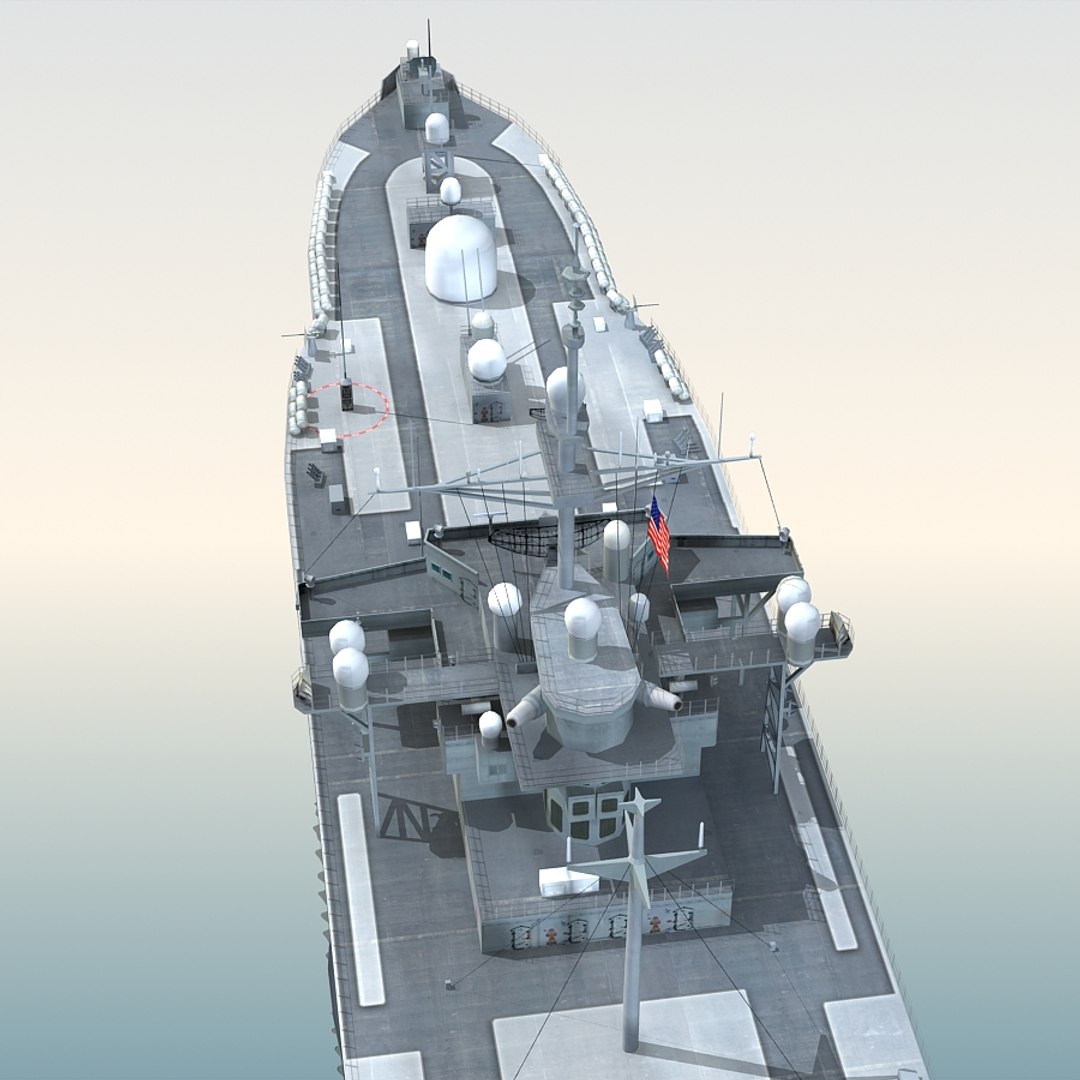uss mount whitney lcc-20 3d model
