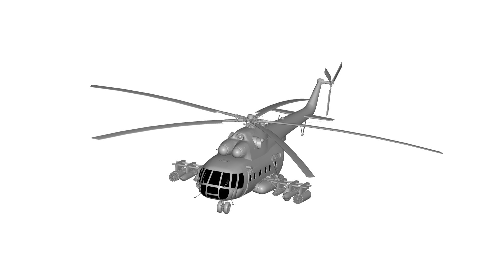 Mil Mi-8 3D Model - TurboSquid 1985329