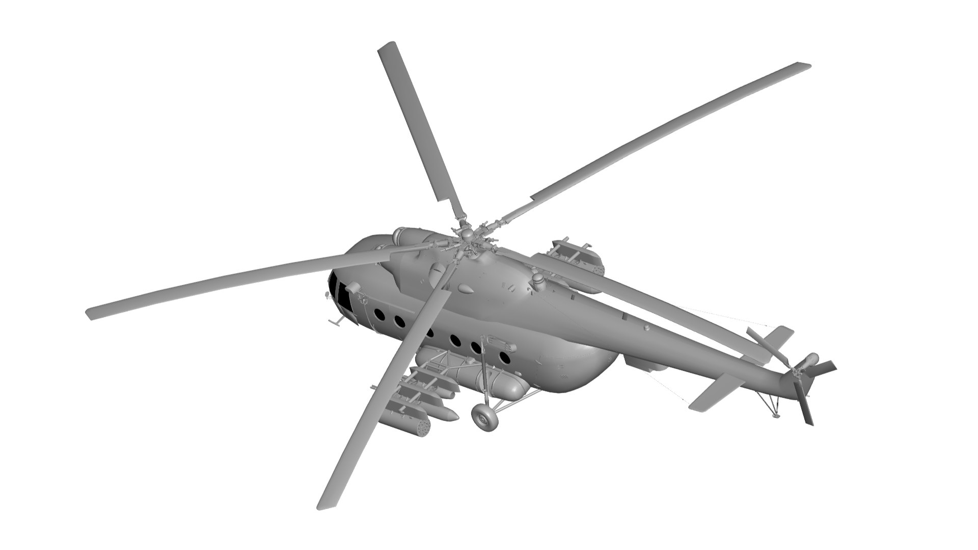 Mil Mi-8 3D Model - TurboSquid 1985329