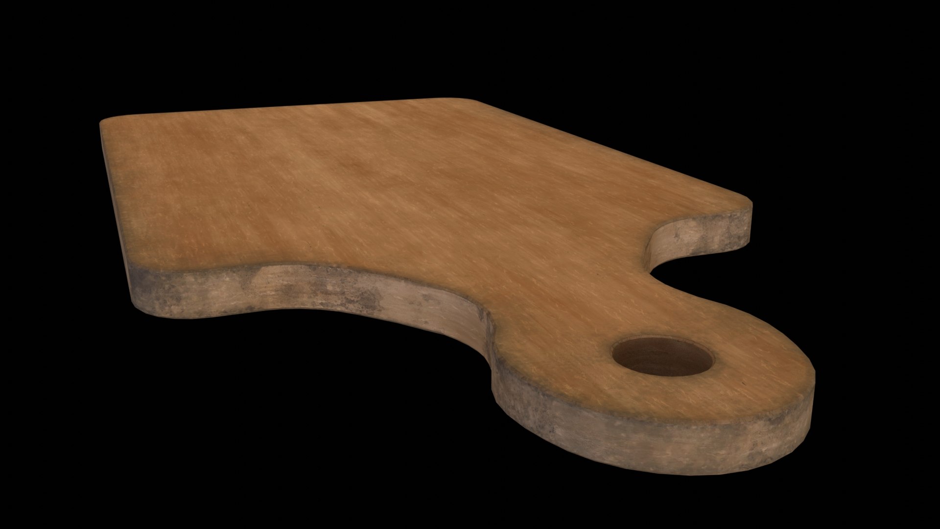 Wooden Chopping Board 3D Model - TurboSquid 1735688