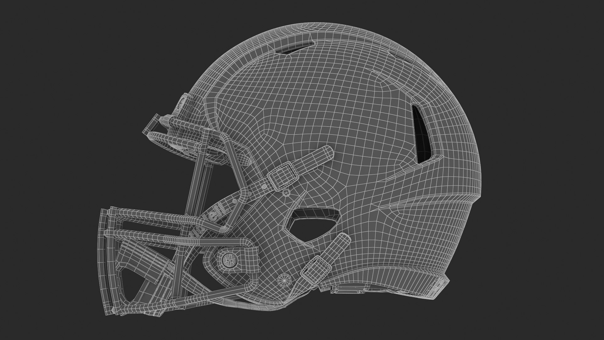 3D Riddell Victor Youth Helmet PBR Realistic Model - TurboSquid 2053796