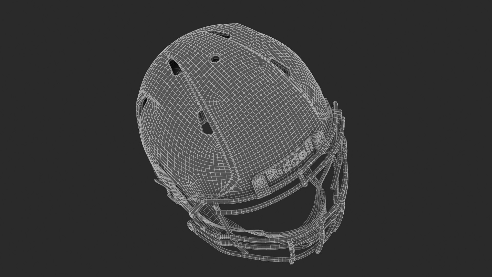 3D Riddell Victor Youth Helmet PBR Realistic Model - TurboSquid 2053796