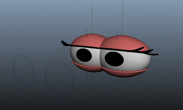 만화 눈 리깅 여성 3D 모델 - TurboSquid 1218672