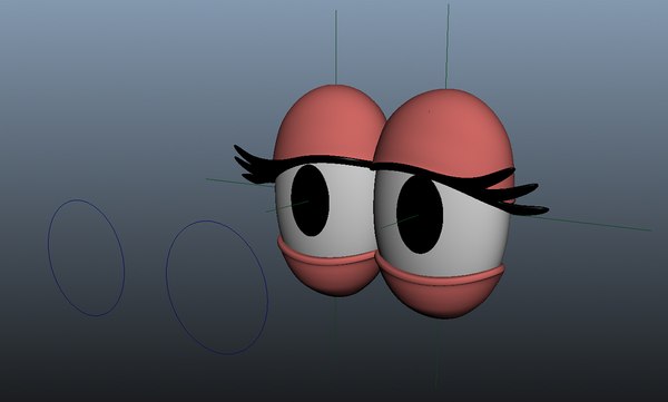 만화 눈 리깅 여성 3D 모델 - TurboSquid 1218672