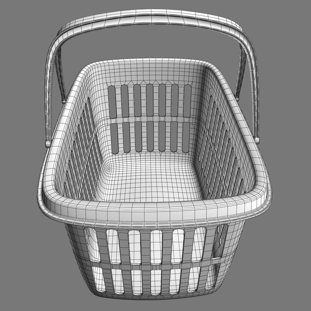 shopping basket 3d model