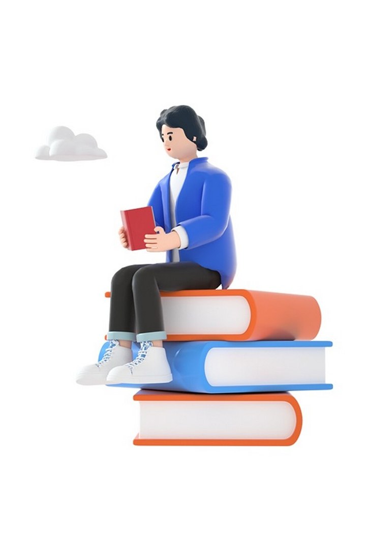 3D Model 3D Cartoon Business Men Learn - TurboSquid 2101236